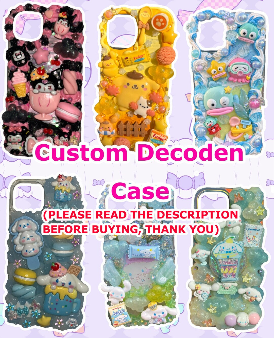 Custom Decoden Case (read Description Before Buying!!!!!!!!!!!) - Etsy