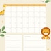 Calendar 2024 Printable, Kids Monthly Planner, Kids Calendar 2024 ...