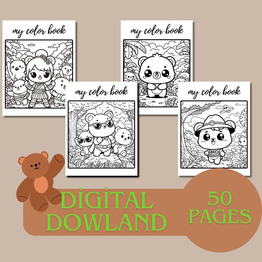 Bear Coloring Pages - 50 Printable Bear Coloring Pages for Kids, Boys ...
