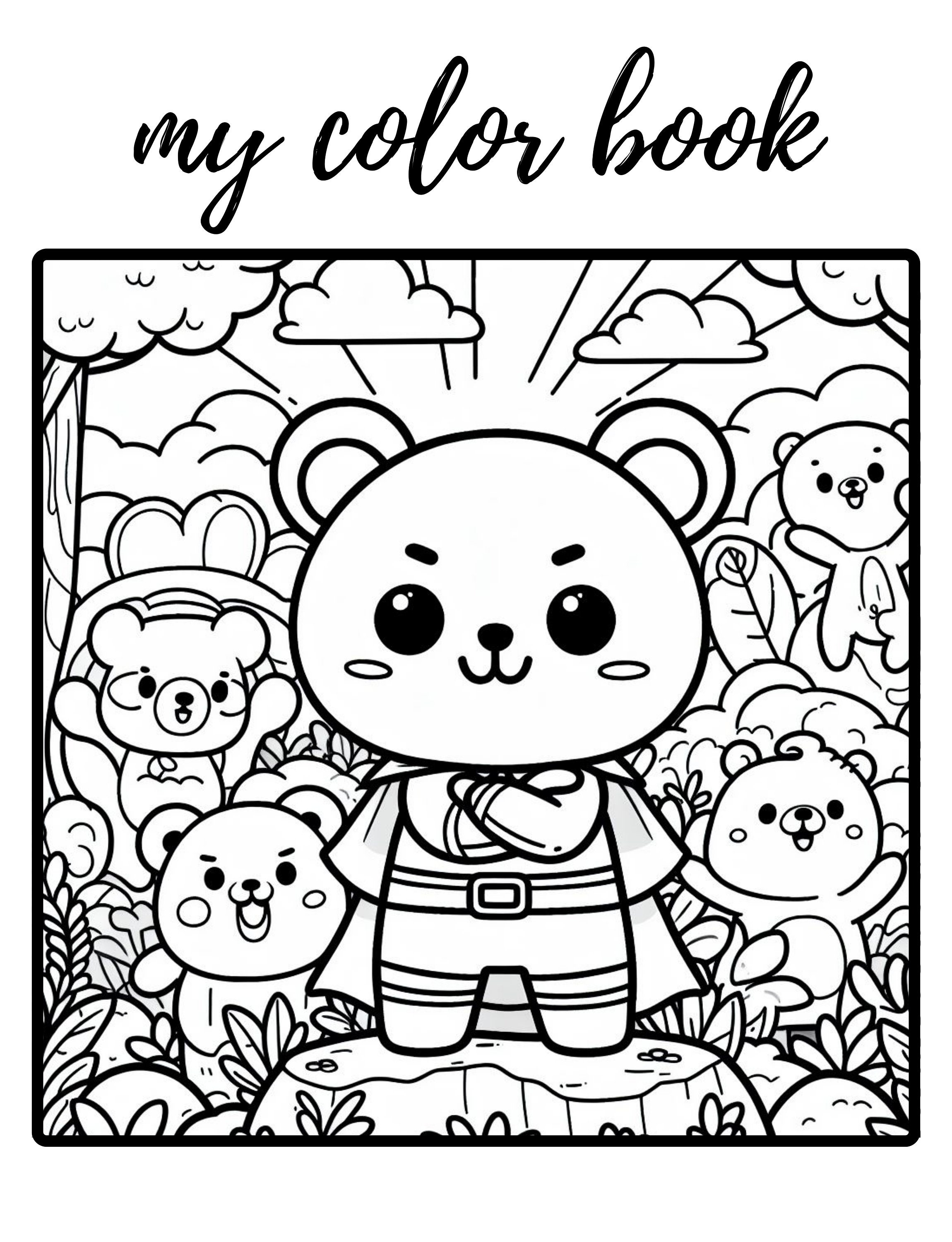 Bear Coloring Pages 50 Printable Bear Coloring Pages for Kids, Boys ...