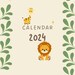 Calendar 2024 Printable, Kids Monthly Planner, Kids Calendar 2024 ...