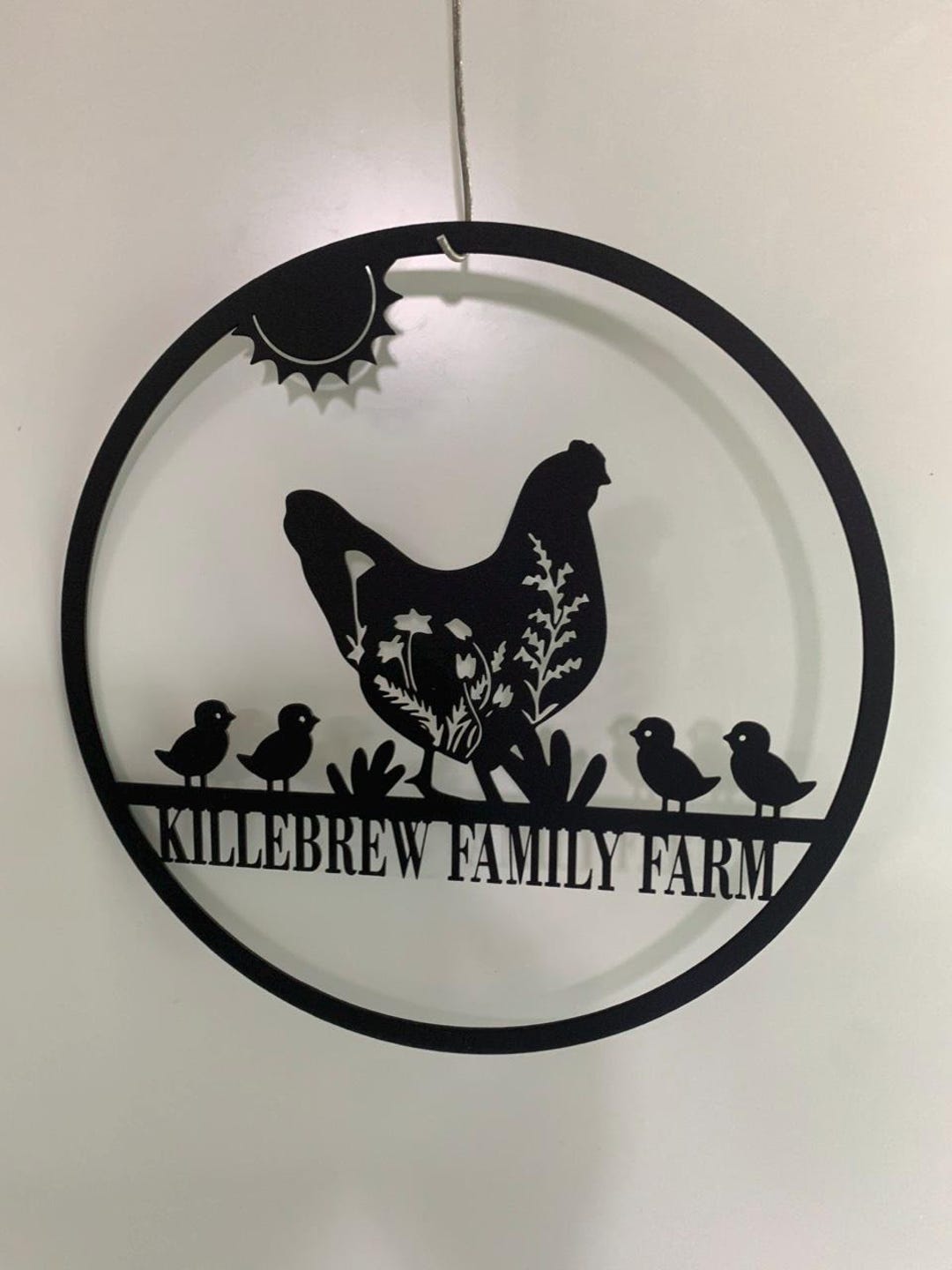 Custom Metal Chicken Farm Sign, Farm Coop Sign, Chicken Coop Sign, Hen ...