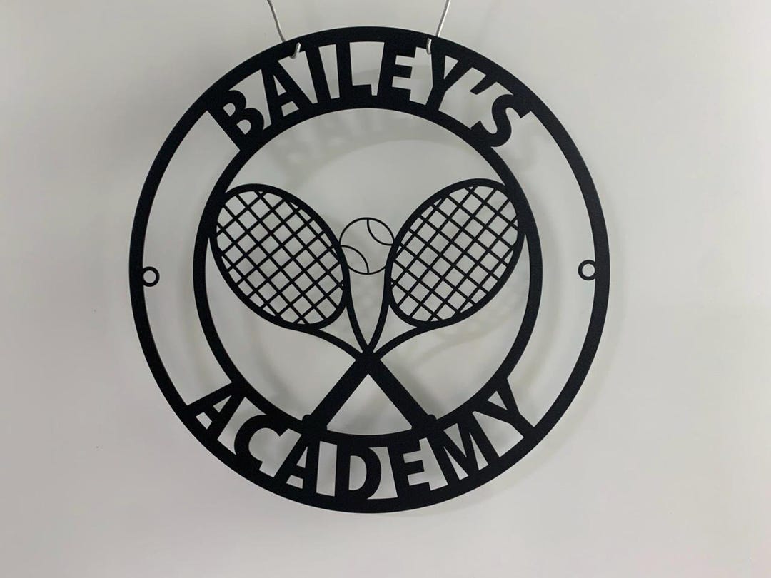Personalized Metal Tennis Sign, Tennis Court Sign,custom Tennis Sign ...