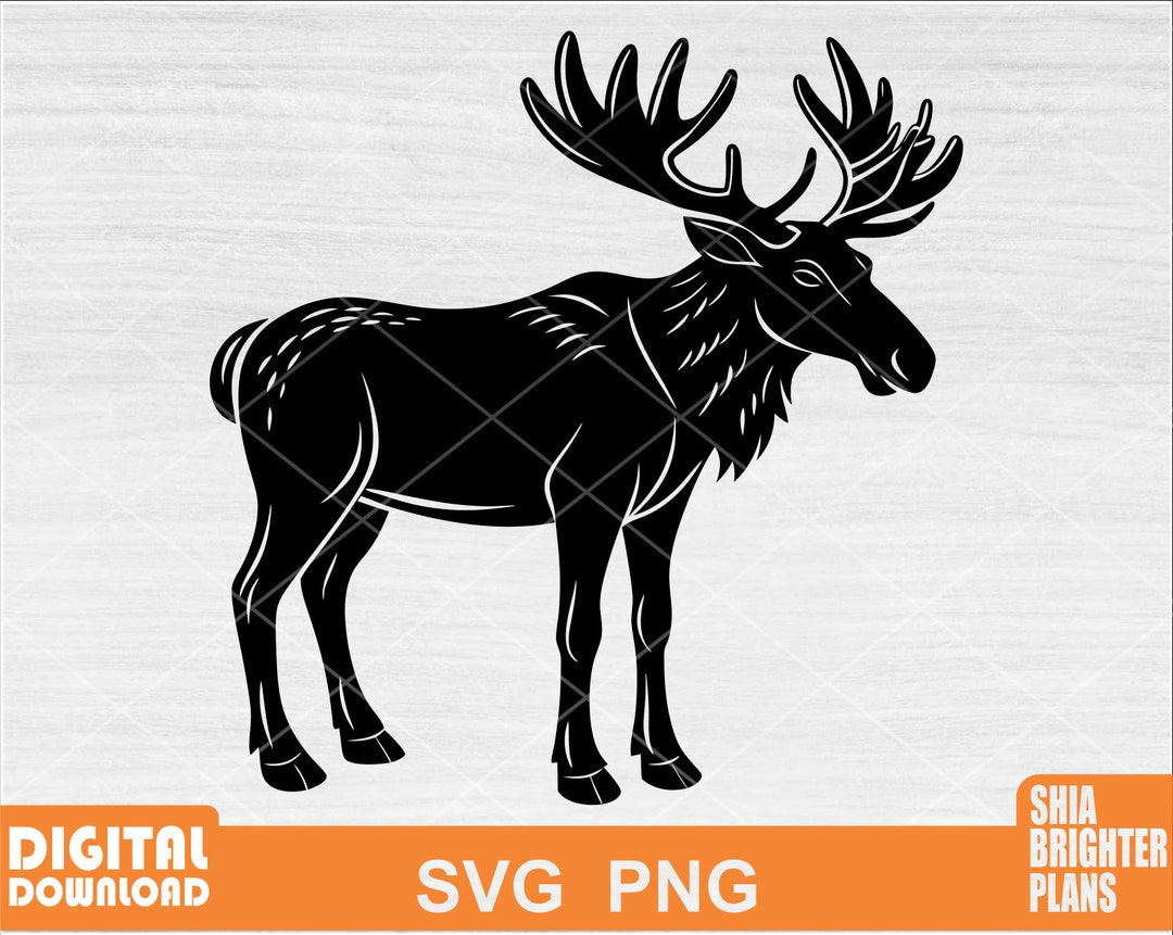 Moose Svg, Deer Hunting Svg, Bow Hunting Svg, Deer Hunter Svg, Moose ...