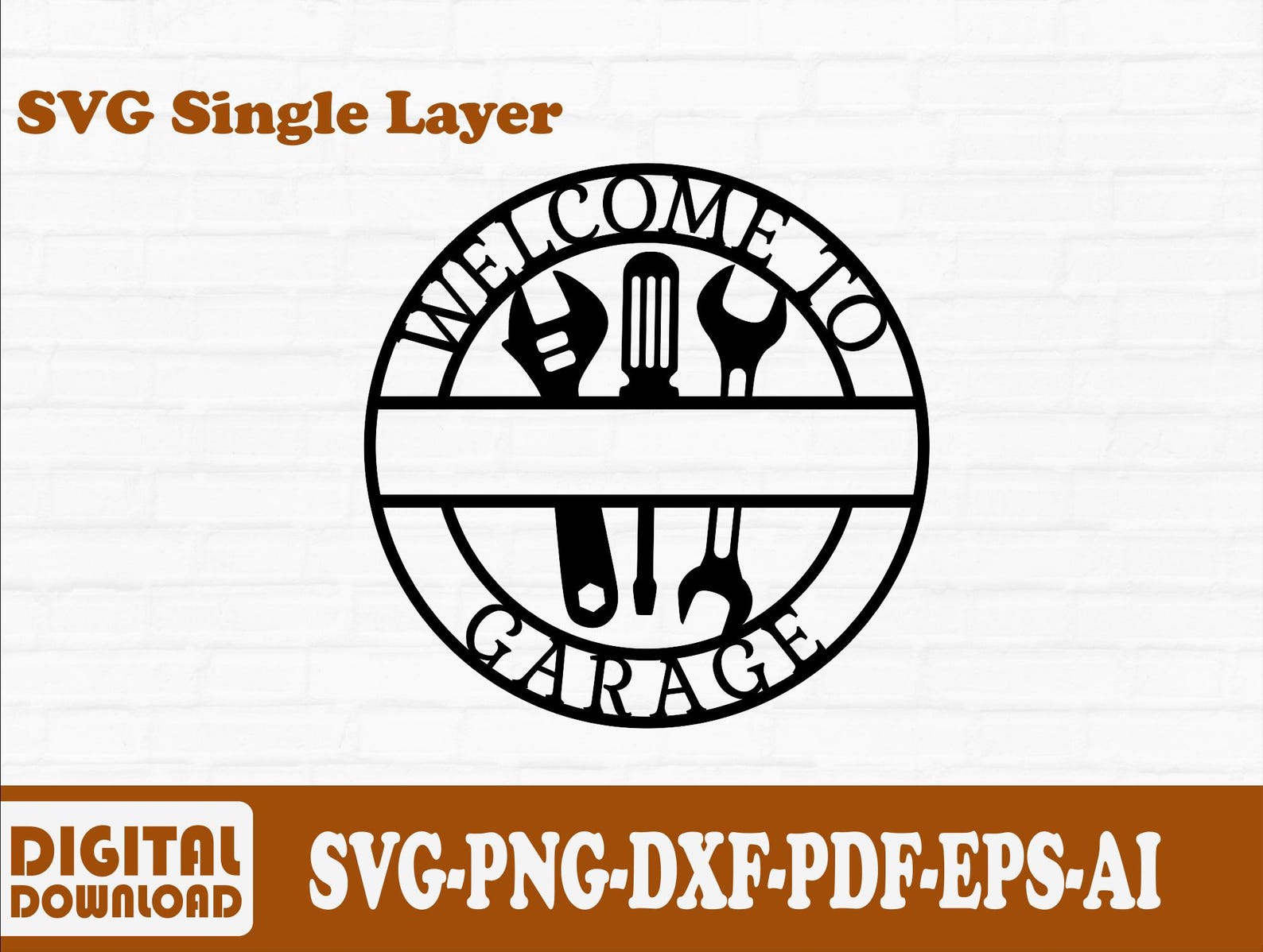 Rustic Garage Sign SVG, Industrial Style Workshop Decor, Tool Shed ...