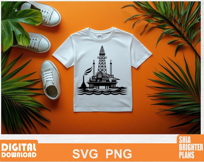 Oil Rig SVG, Oil Derrick Svg, Oil Field Svg, Rig Life SVG Cut Table ...