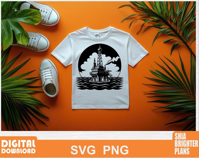 Oil Rig SVG, Oil Derrick Svg, Oil Field Svg, Rig Life SVG Cut Table ...