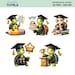 Graduation Turtle Clipart Bundle | 20 Watercolor Pngs With Caps ...