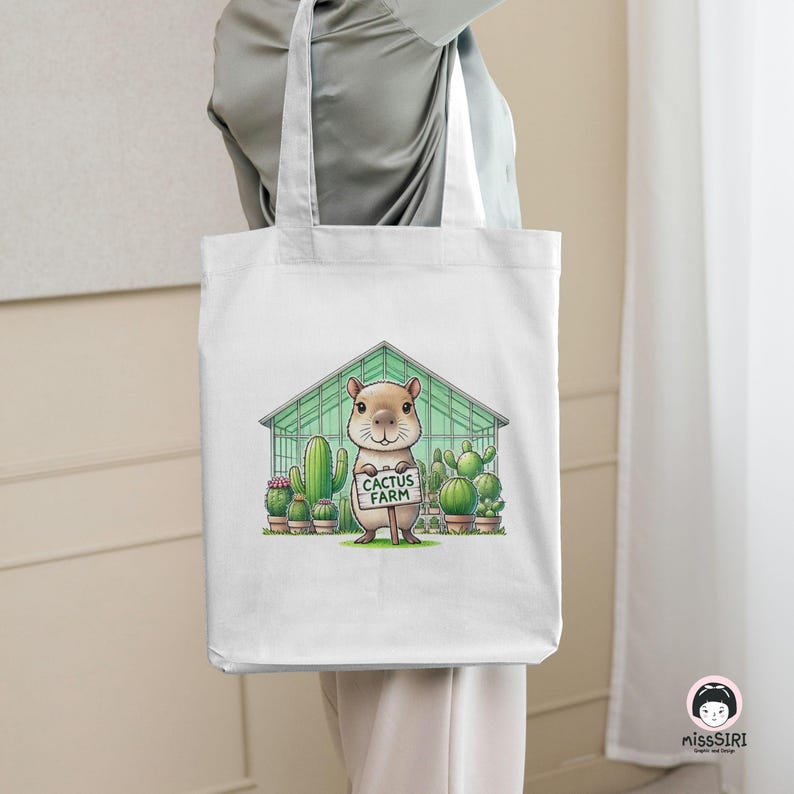 Cactus Farm Capybara Watercolor Clipart – 40 PNG Adorable Capybaras ...