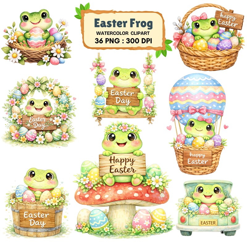 Easter Frog - Etsy