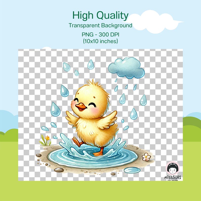 Spring Animals Watercolor Clipart Set – 45 Adorable Hand Painted Pngs ...