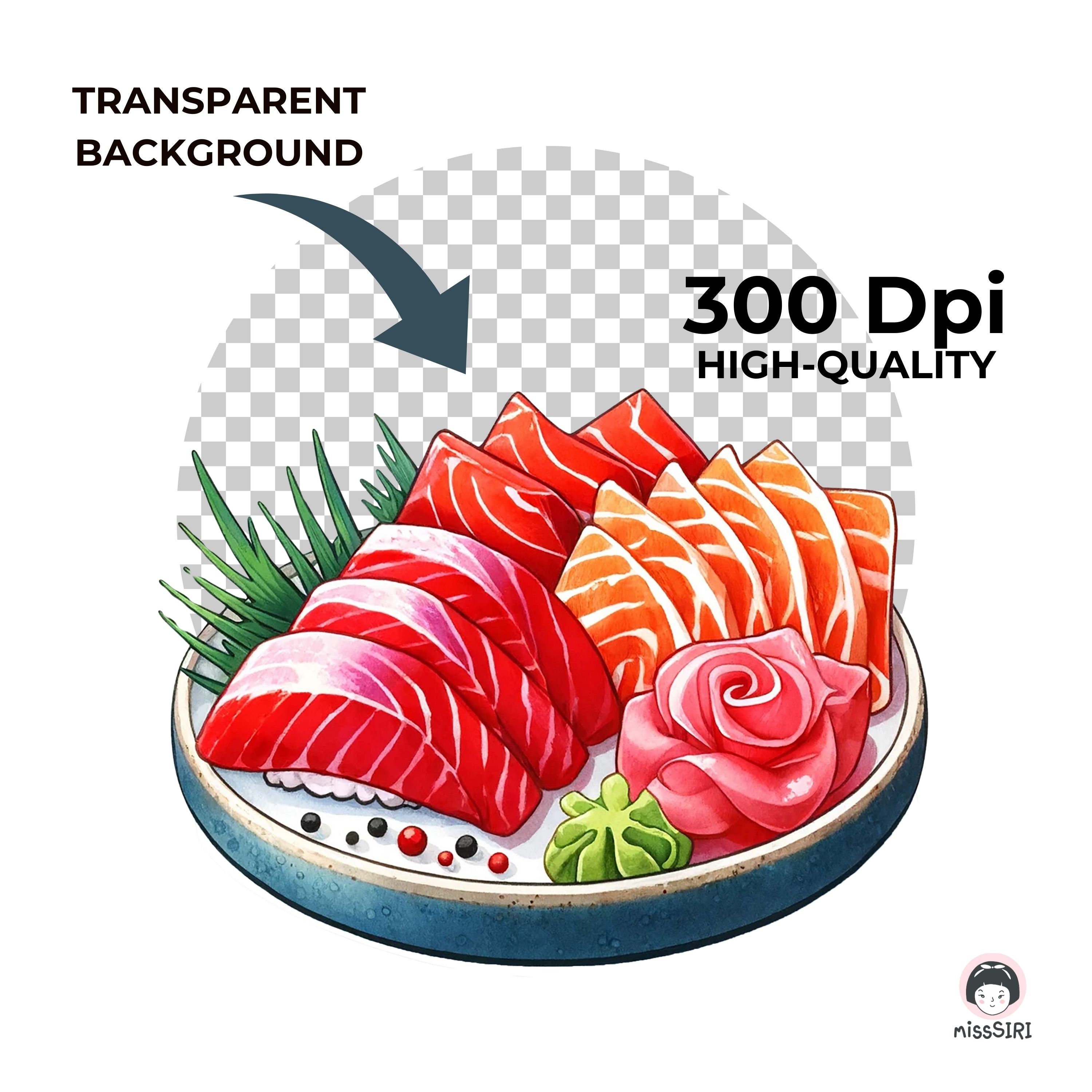 Watercolor Japanese Food Clipart for Creative Designs - Etsy