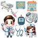 Dream Jobs Watercolor Clipart Bundle for Kids Career Theme, 55 PNG ...