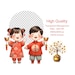 Chinese New Year Watercolor Clipart. - Etsy