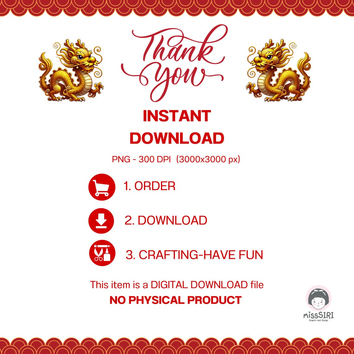 Kawaii Chinese Zodiac Clipart Bundle – New Year PNG Graphics (300 DPI ...