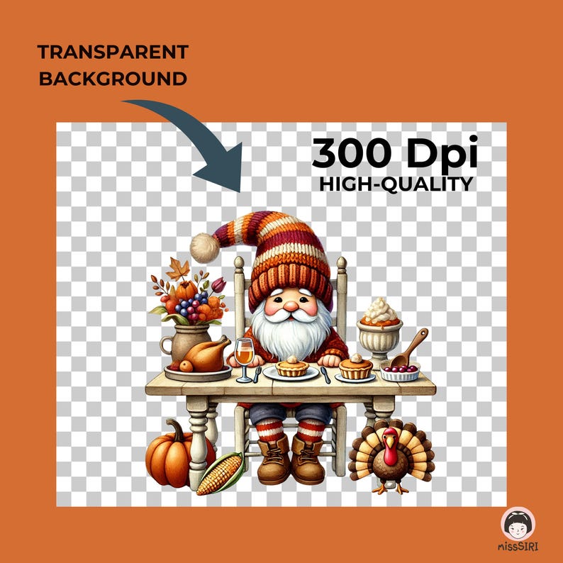 Autumn Harvest Gnomes Clipart Set | 36 Watercolor Pngs With Pumpkins ...