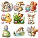 Spring Animals Watercolor Clipart Set – 45 Adorable Hand Painted Pngs ...