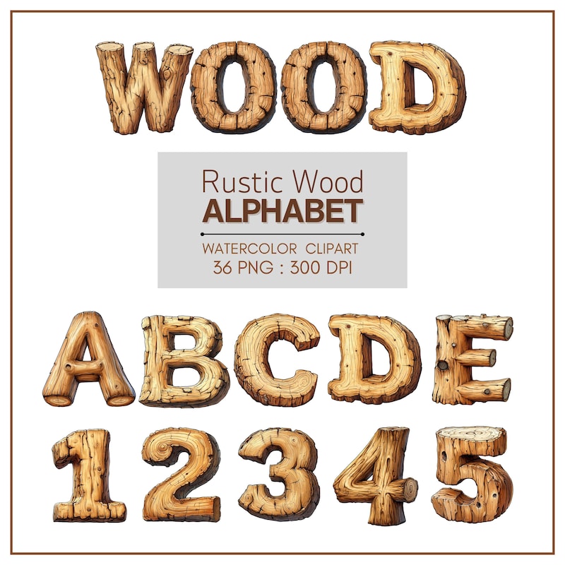 Rustic Wood Letters - Etsy