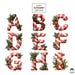 Christmas Candy Alphabet Clipart | 36 Red White Striped Letters and ...