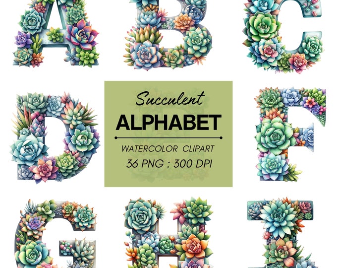 Buttercup Flower Alphabet Clipart - Watercolor PNG Letters - Etsy Canada