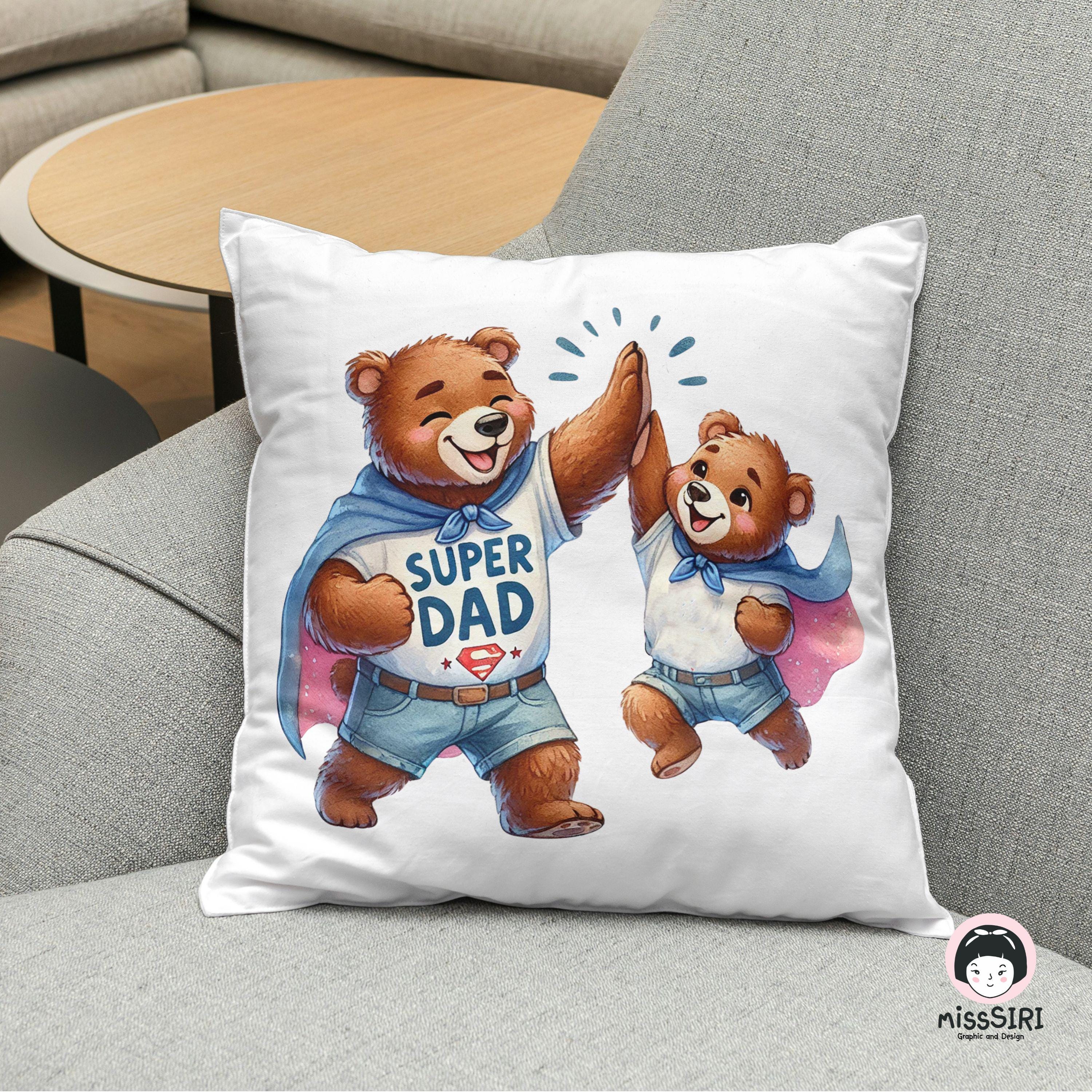 Father’s Day Bear Clipart Set | 27 Watercolor Pngs of Dad and Baby ...