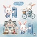 Bunny Mail - Adorable Watercolor Bunny Illustrations - Etsy