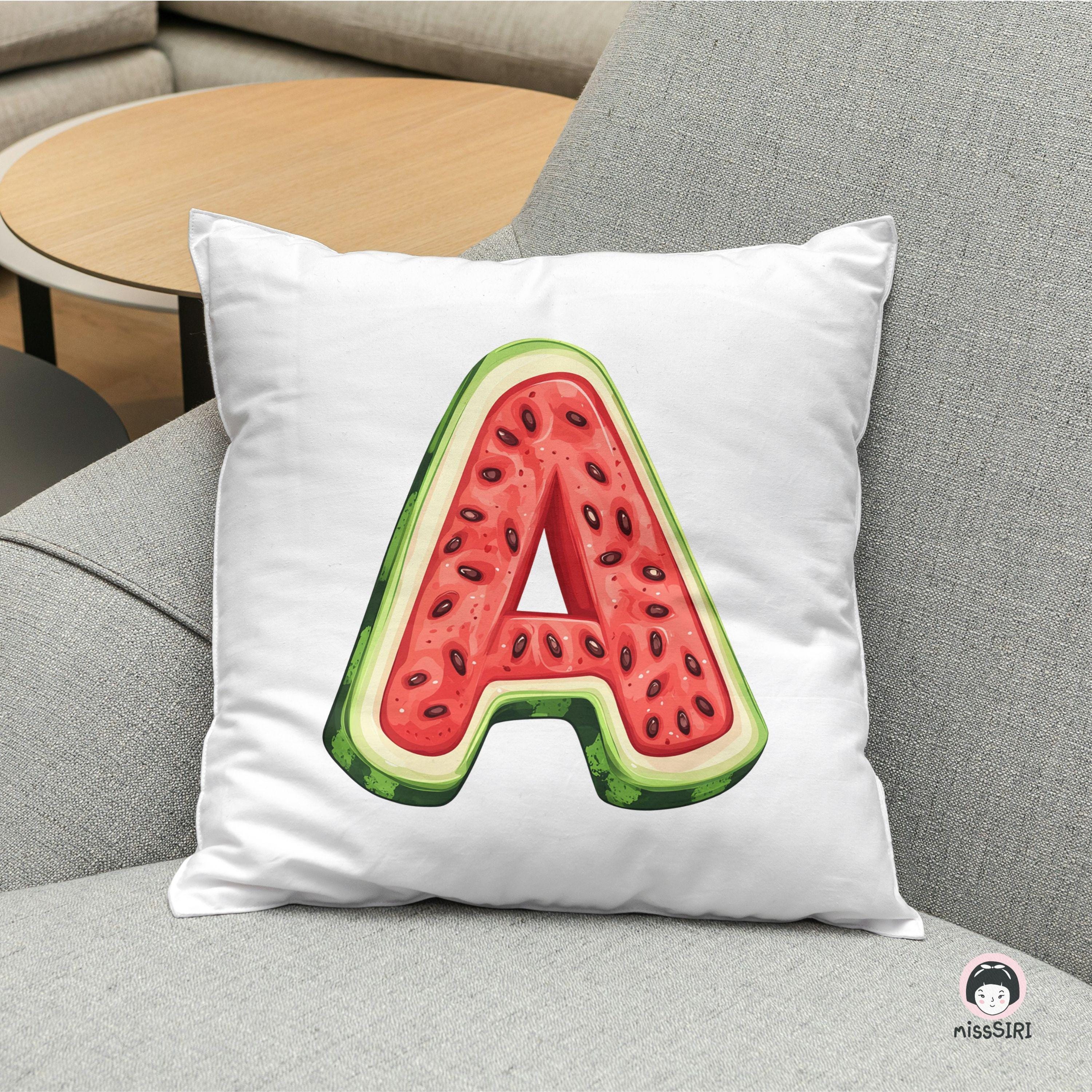 Watermelon Alphabet Clipart Set | 36 Watercolor Pngs of Juicy Letters ...
