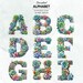 Succulent Watercolor Alphabet Clipart Set - Etsy