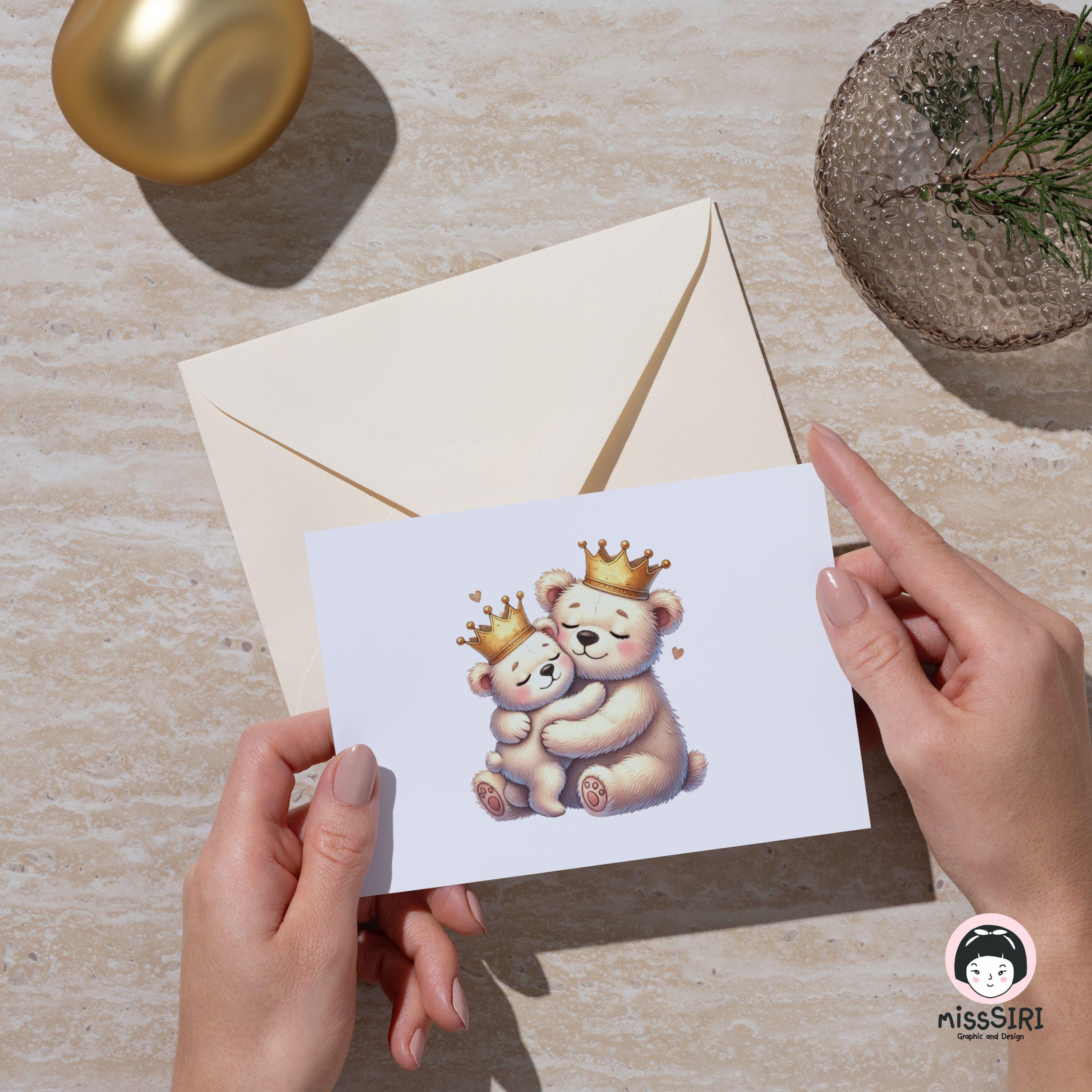 Father’s Day Bear Clipart Set | 27 Watercolor Pngs of Dad and Baby ...