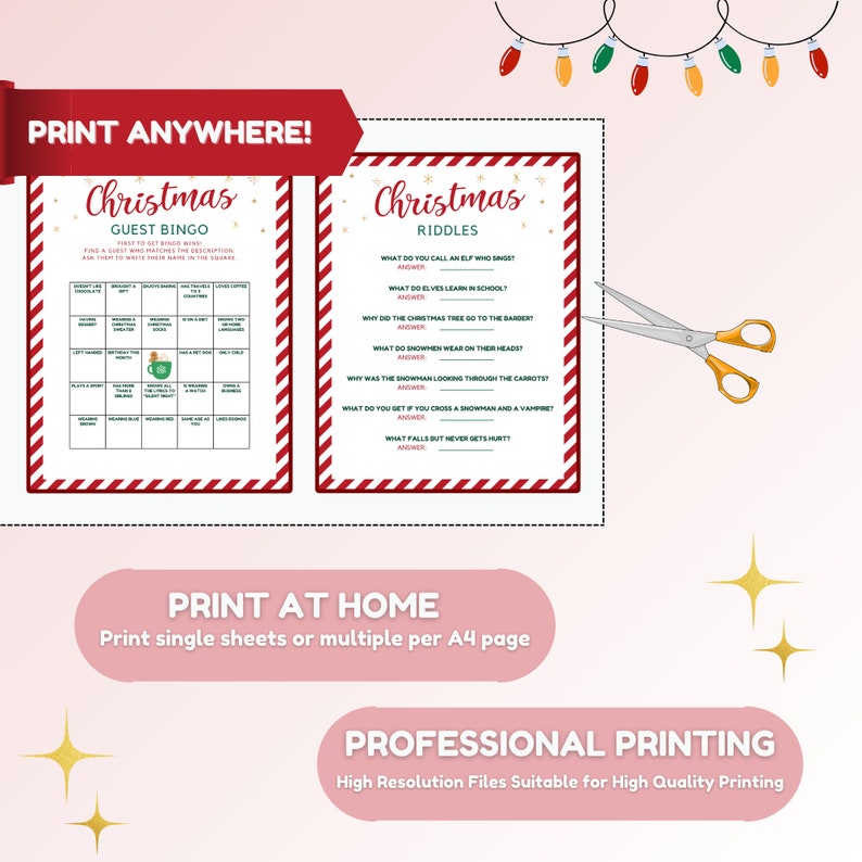 Christmas Party Games Printable Bundle Digital Download for - Etsy