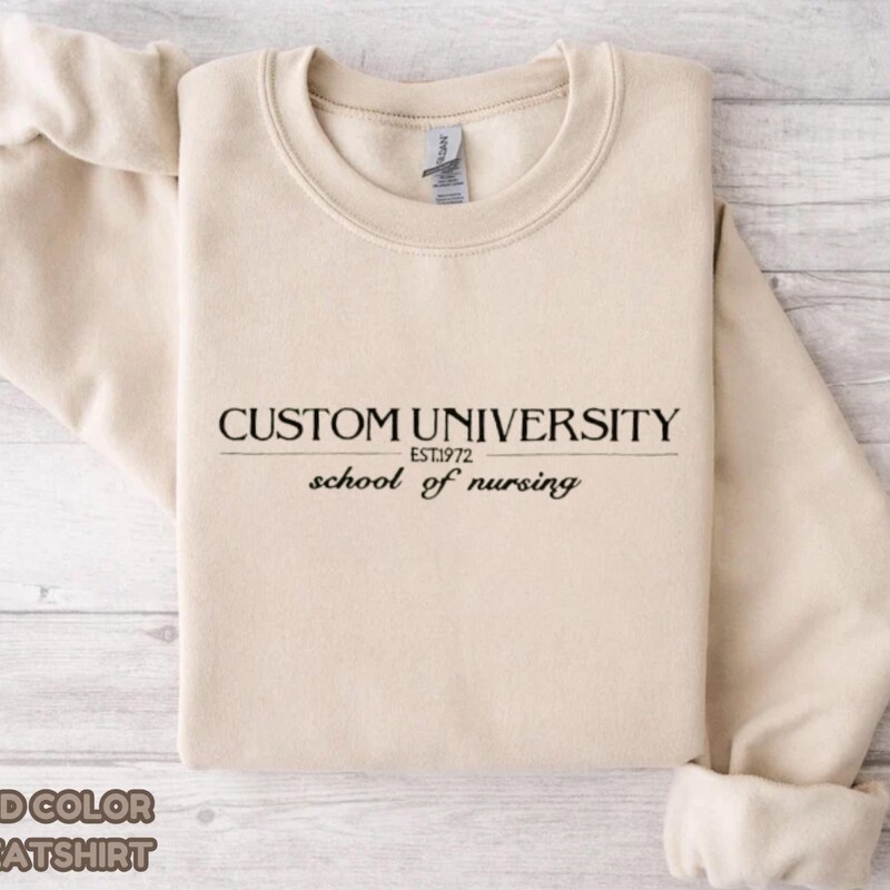 Custom College Sweatshirt - Etsy