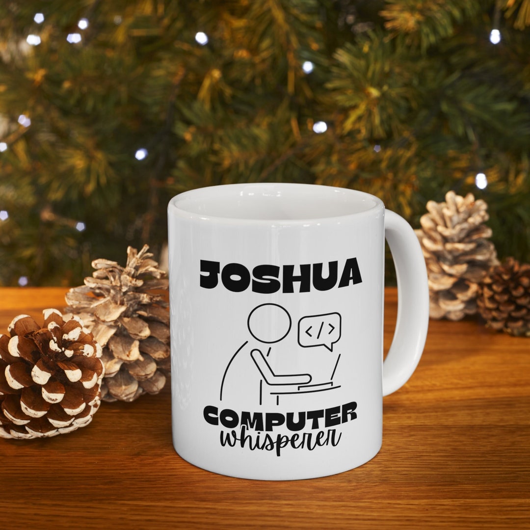 Personalized Name Computer Whisperer Ceramic Mug 11oz, Custom Software ...