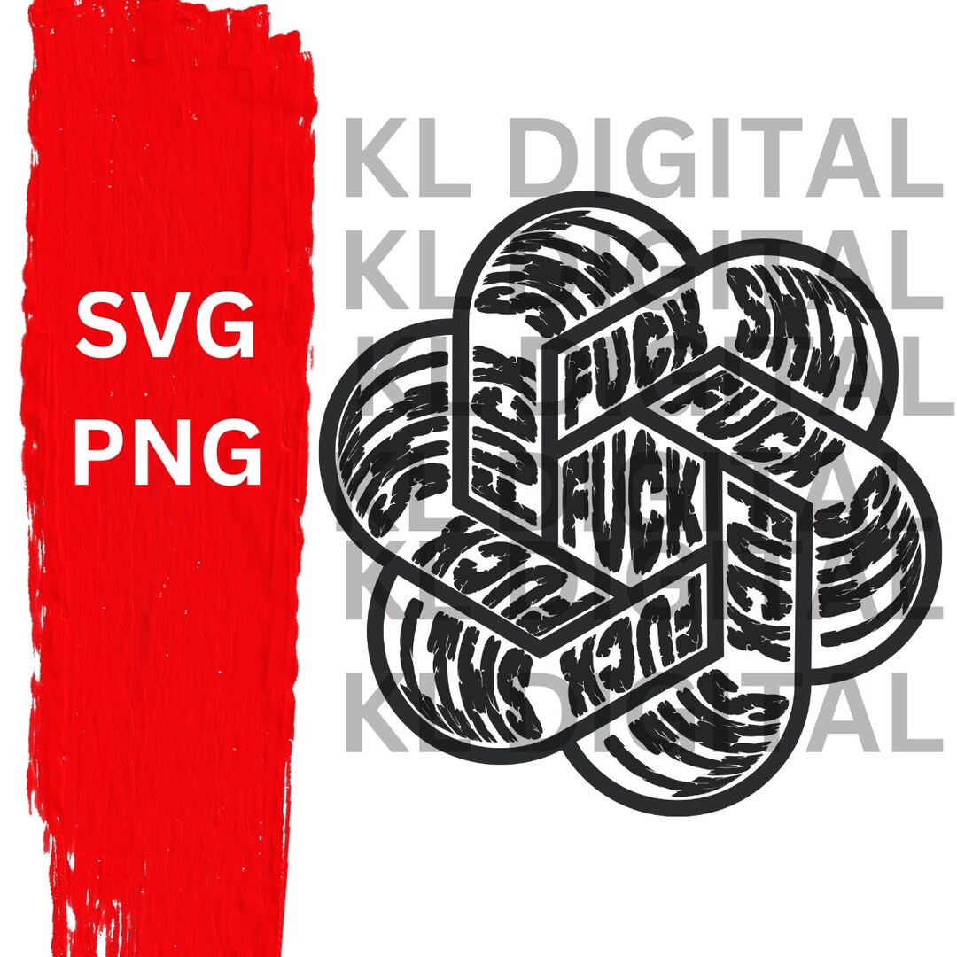 Cuss Word Mandala SVG PNG Download Cricut SVG Hidden Cuss Words Mandala ...