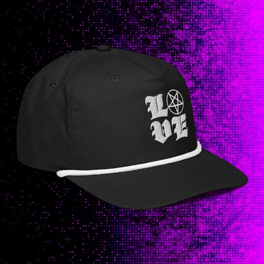 LOVE Pentagram Rope Cap - Etsy