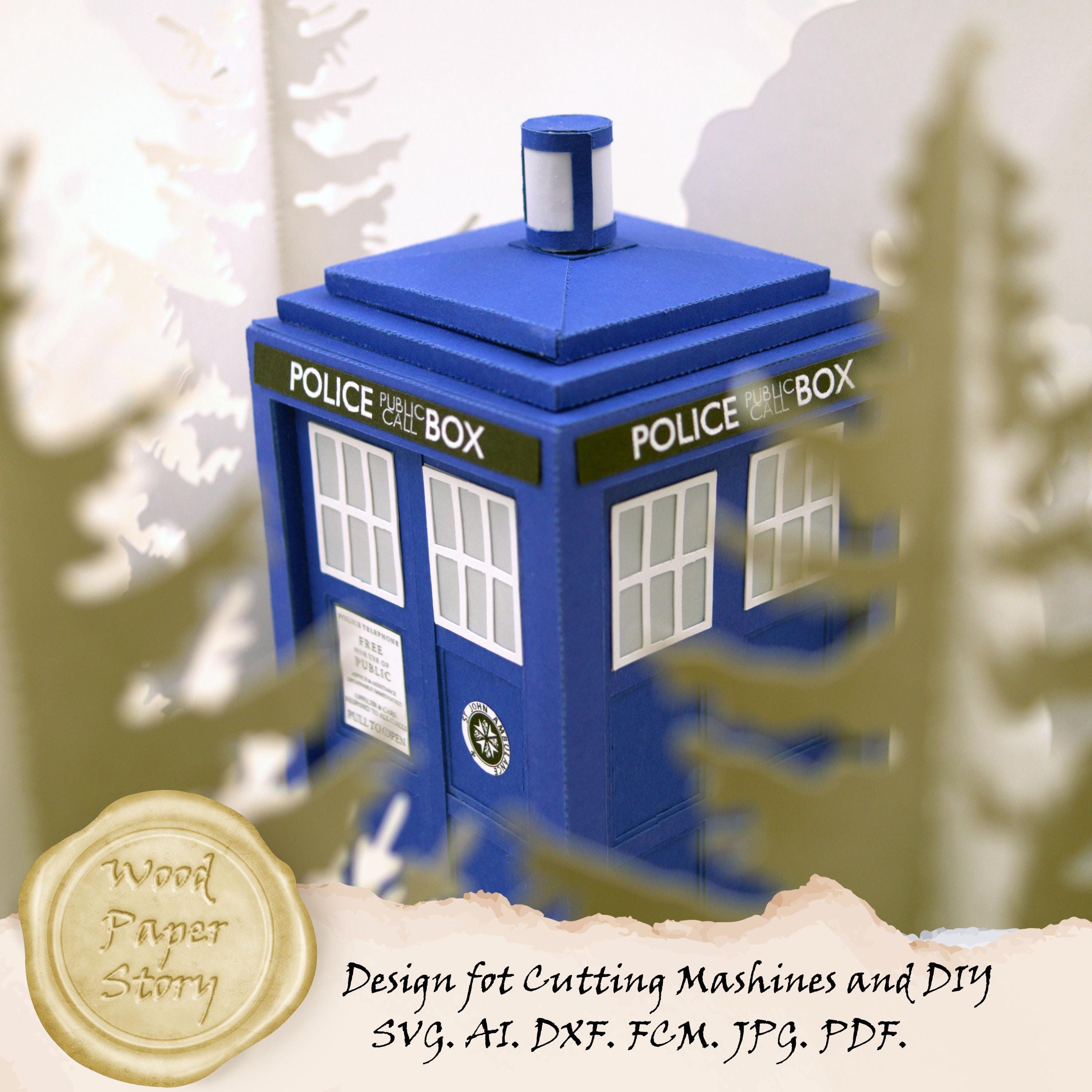 Tardis Lantern SVG, Doctor Who Lantern SVG, Public Police Call Box 3d ...