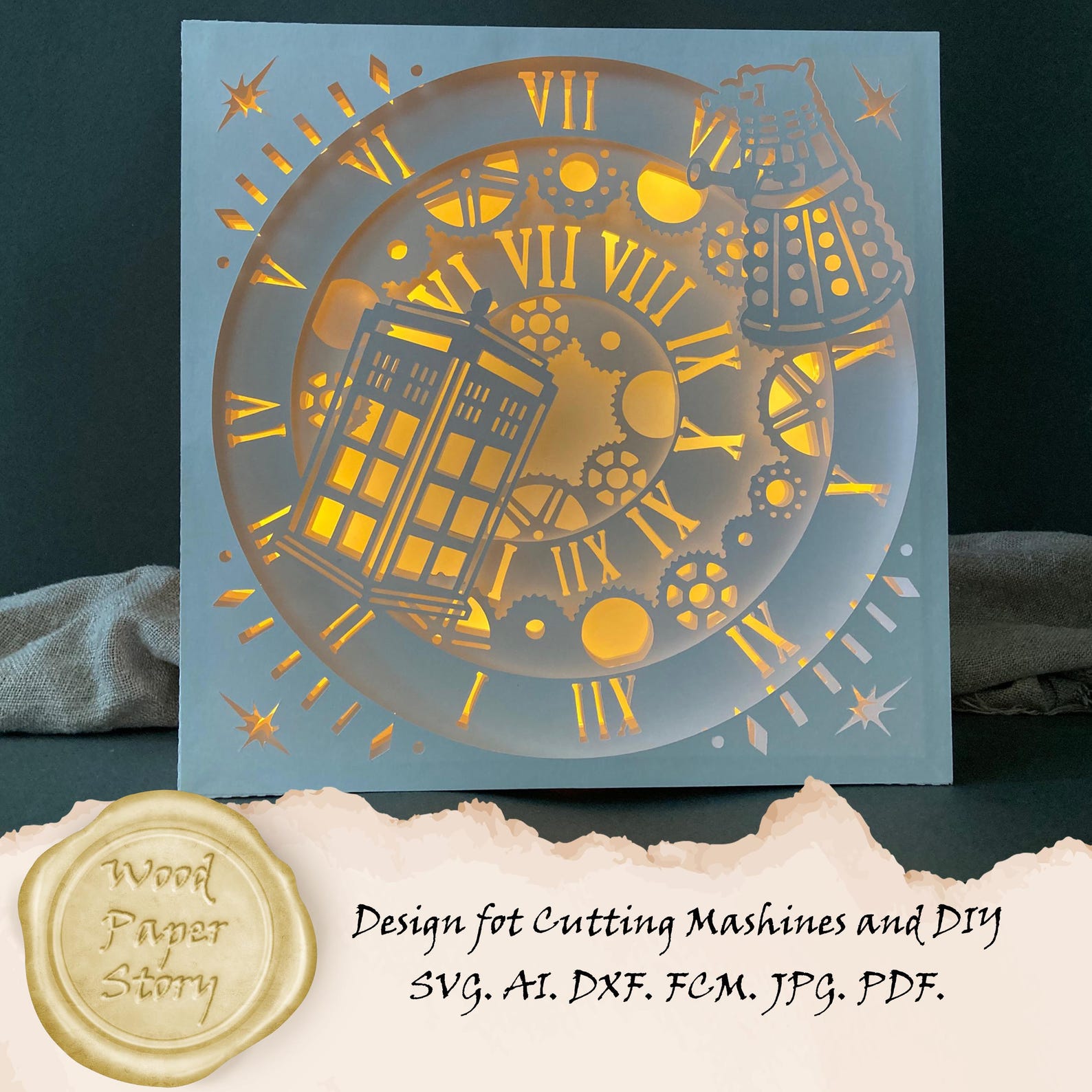 Doctor Who Lightbox SVG, Police Box Shadowbox Svg, Temporary Funnel and ...