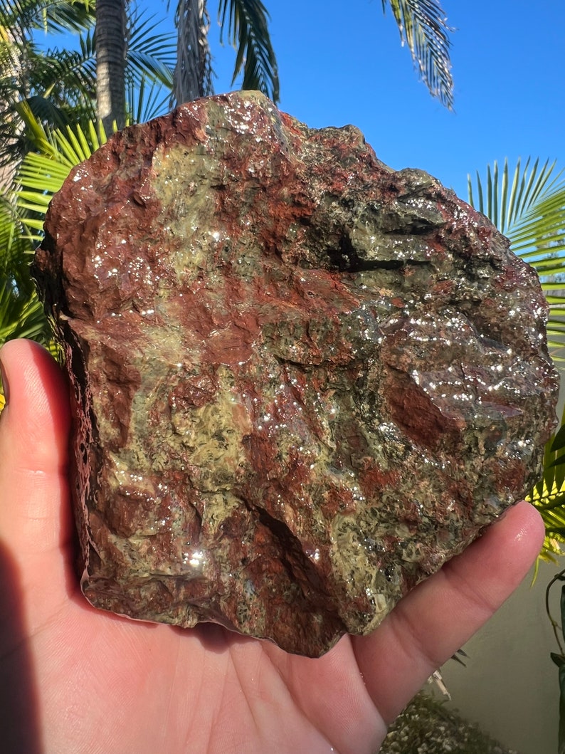 Australian Rough Wonderful Texture Rhyolite Boulder 1580 Grams Natural ...