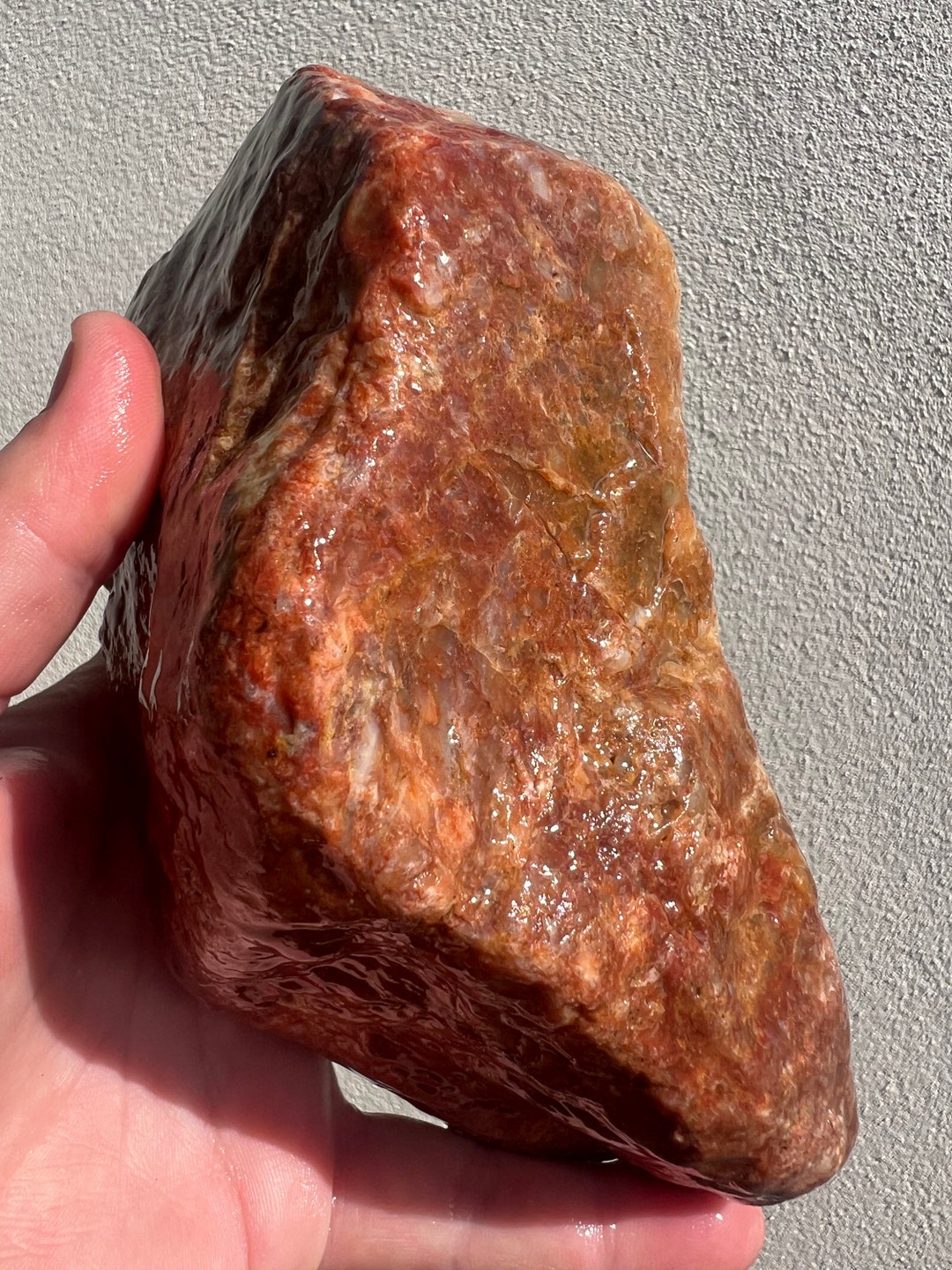 Australian Rough Peach Chalcedony Agate Chunk 1800 Grams Natural Raw ...