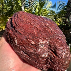 Australian Rough Metallic Pink Phyllite Chunk 3610 Grams With Banding ...