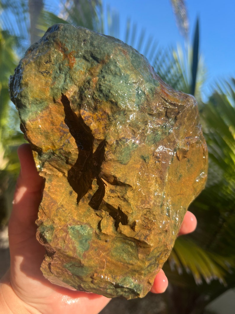 Australian Rough Silicified Serpentine 2200 Grams Specimen Green Rocks ...