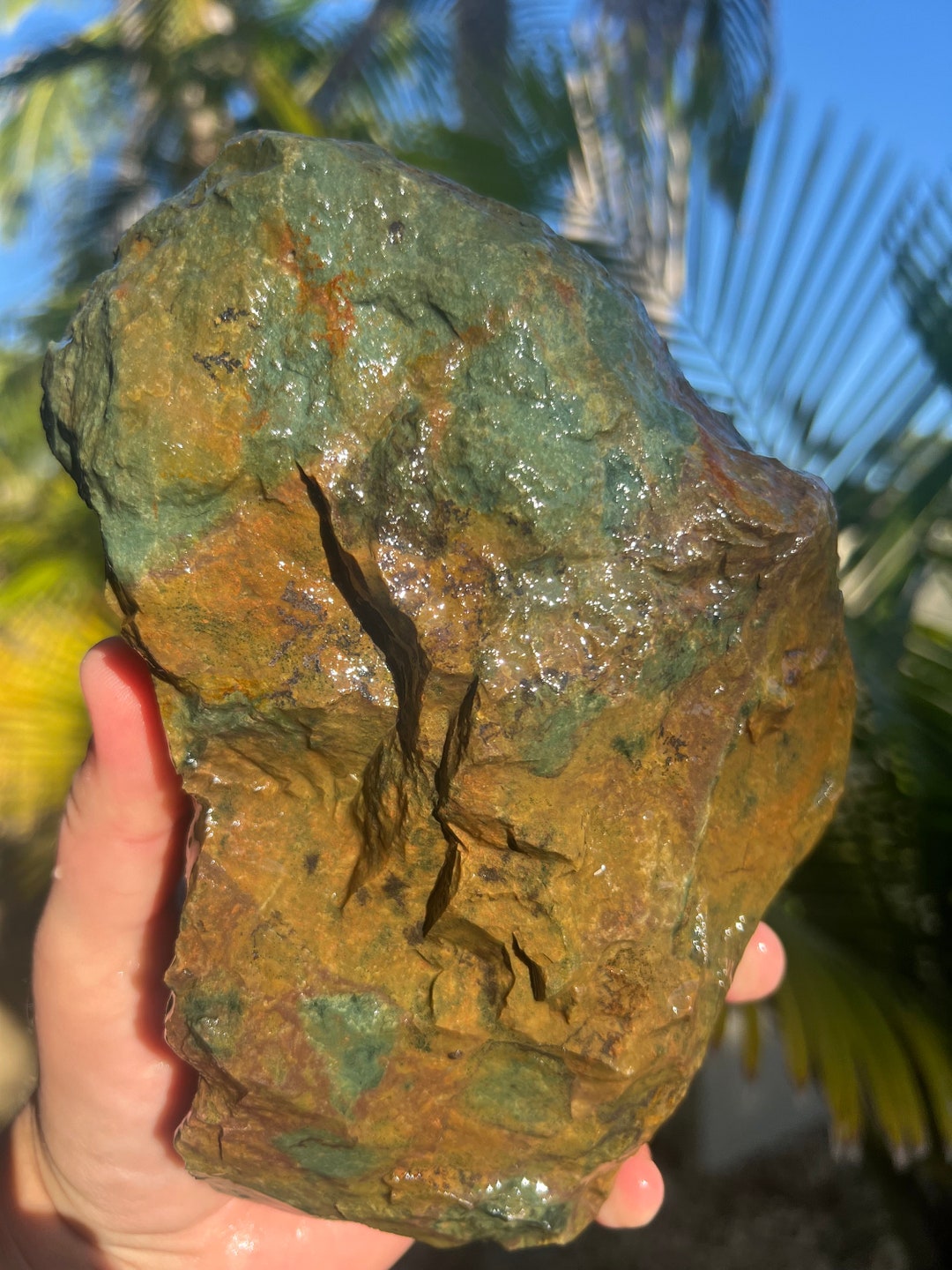 Australian Rough Silicified Serpentine 2200 Grams Specimen Green Rocks ...