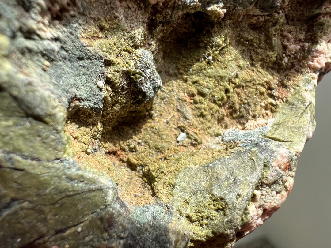 Australian Rough Epidote Quartz Geode 1680 Grams Natural Raw Specimen ...