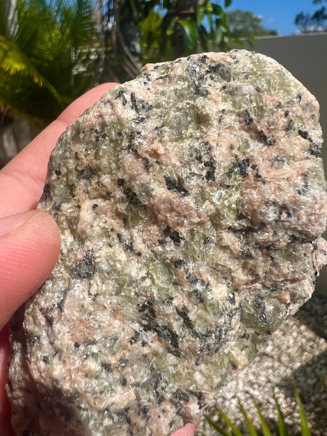 Australian Rough Granite Biotite Hornblend Feldspar Green Quartz 410 ...