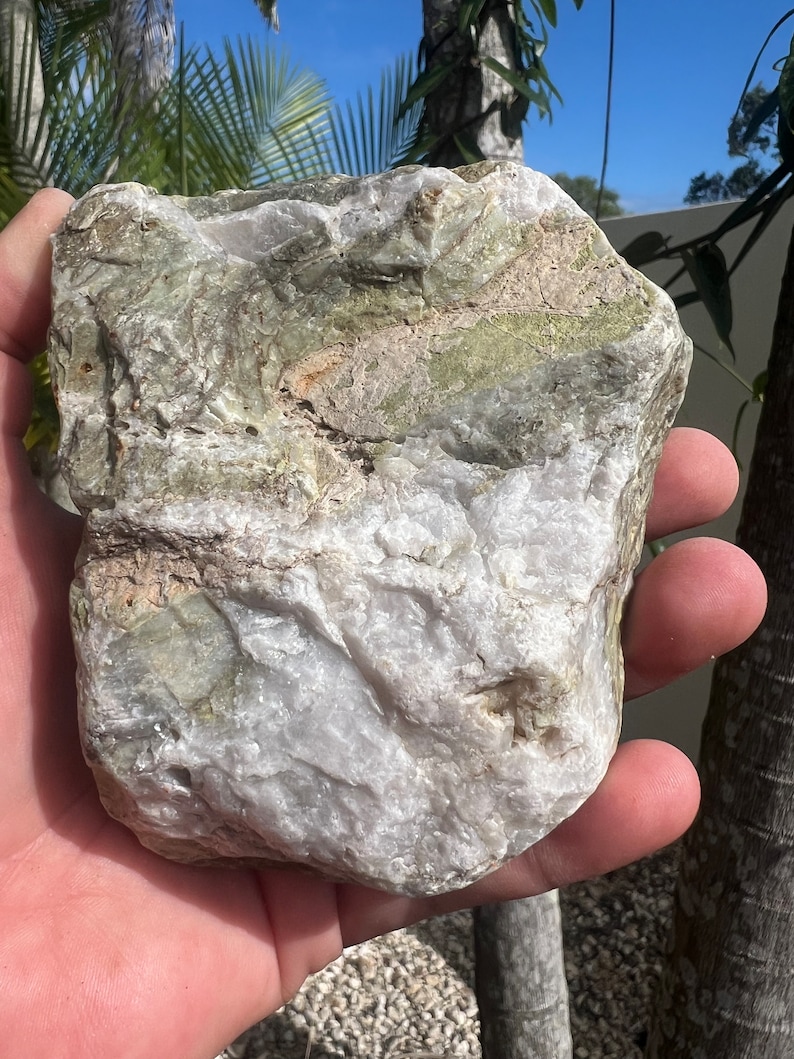 Australian Rough Quartz and Serpentine Chunk 780 Grams Natural Raw ...