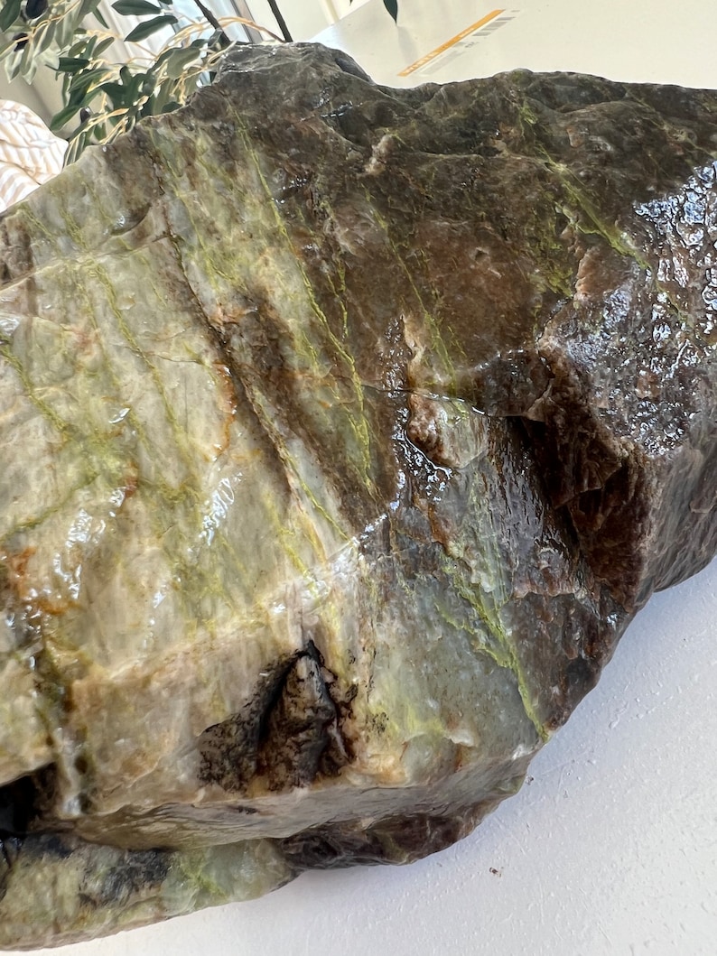 Australian Rough Jasper Agate Chunk 3450 Grams With Epidote Natural Raw ...