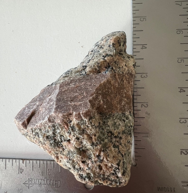 Australian Rough Granite With Aura Quartz Rare Flashes of Purple and ...