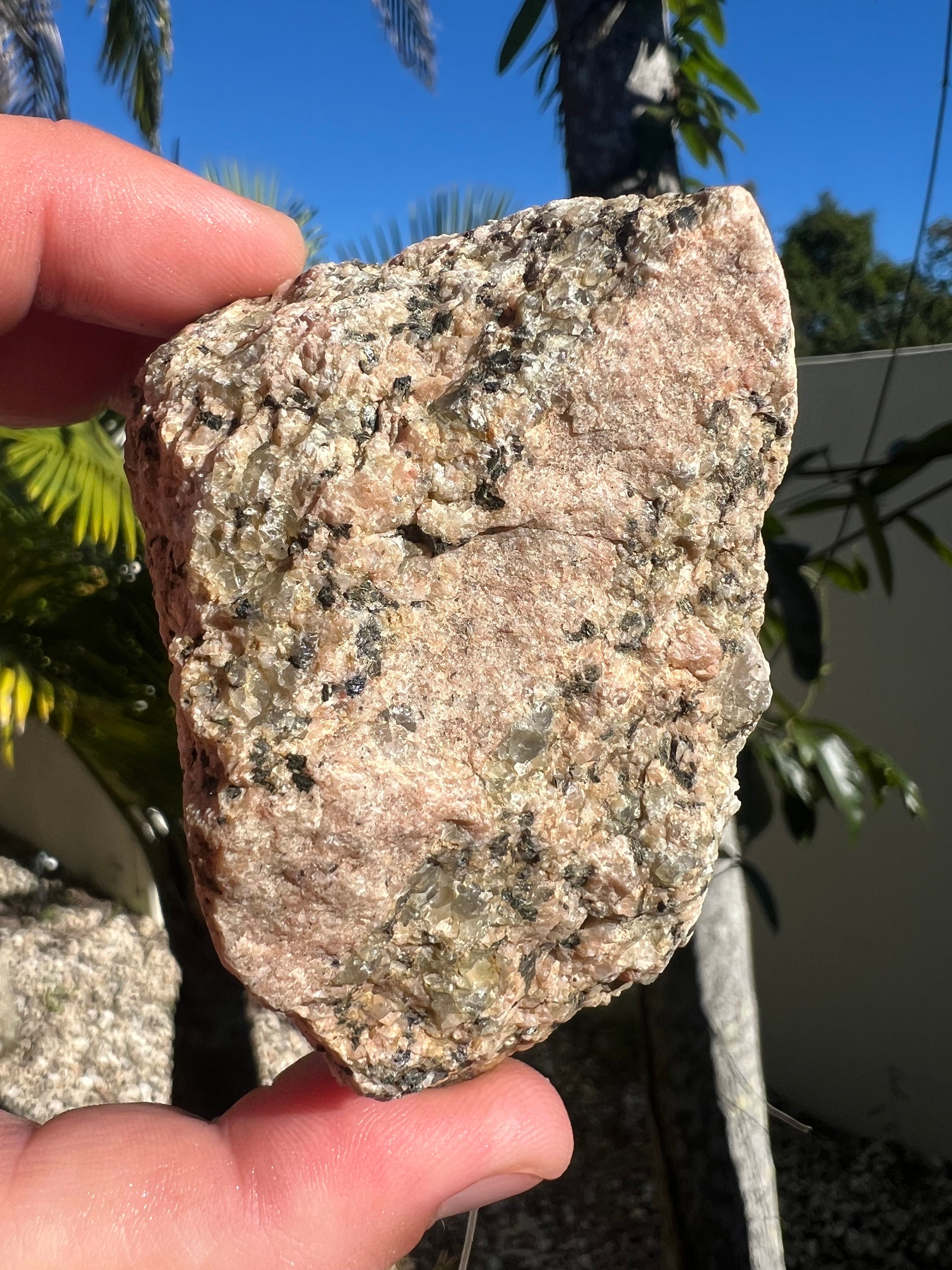 Australian Rough Pegmatite Granite Hornblende Biotite Feldspar Green ...