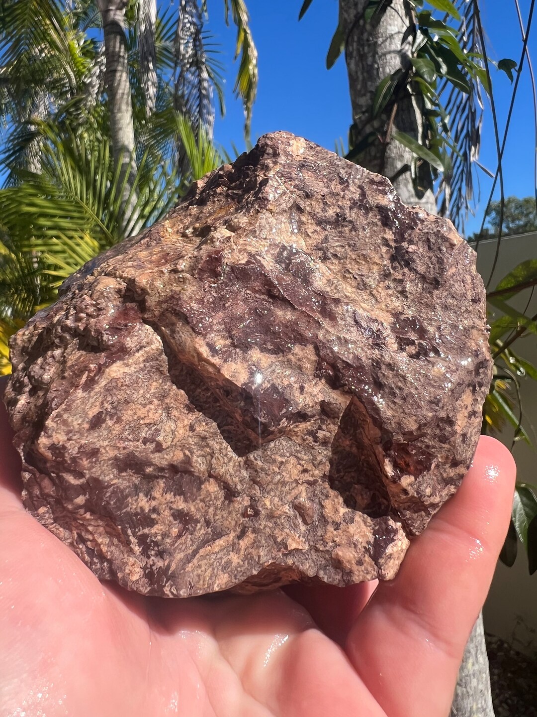 Australian Rough Rhyolite With Mimetite Druzy Pockets Chunk 770 Grams ...