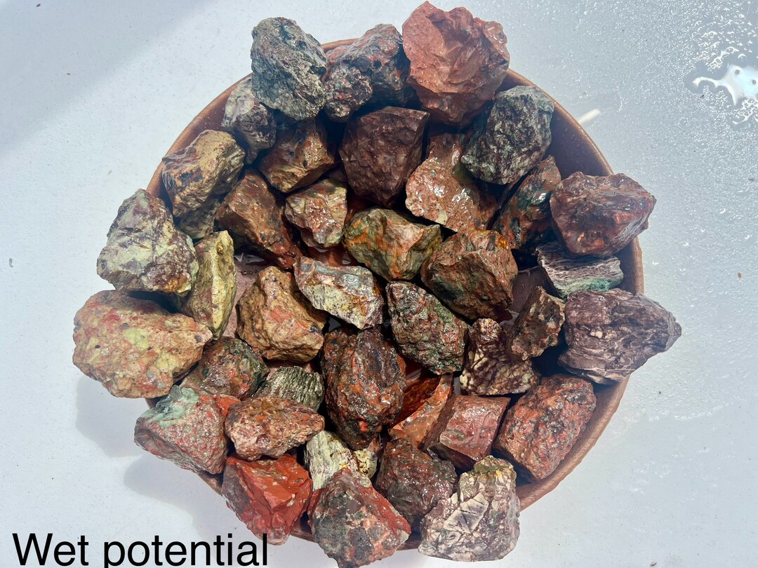 Bulk 38pc Australian Rough Chalcedony Breccia Rhyolite Chunks Natural ...