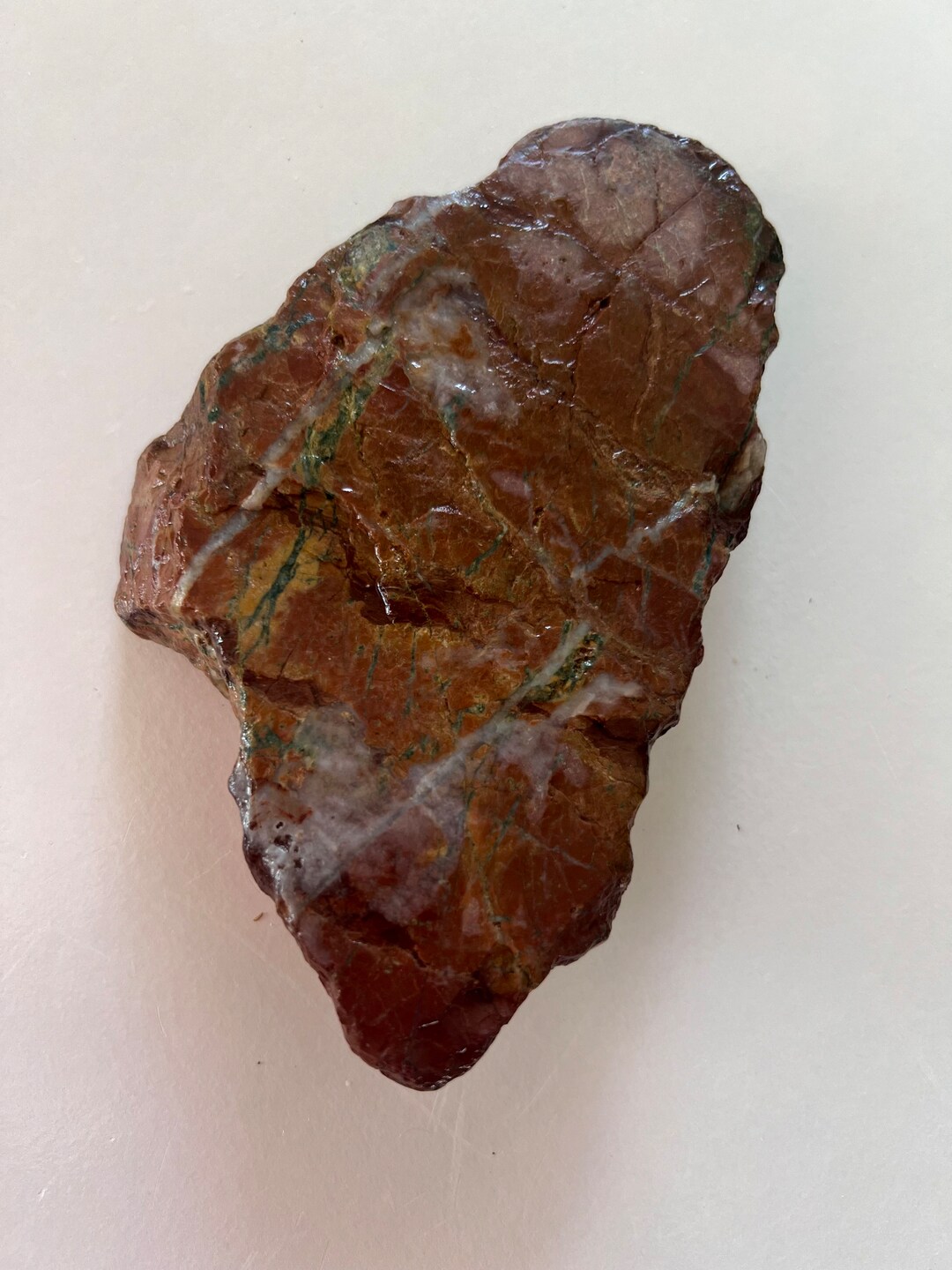 Australian Rough Brecciated Jasper Fuchsite Veins Chunk 460 Grams ...